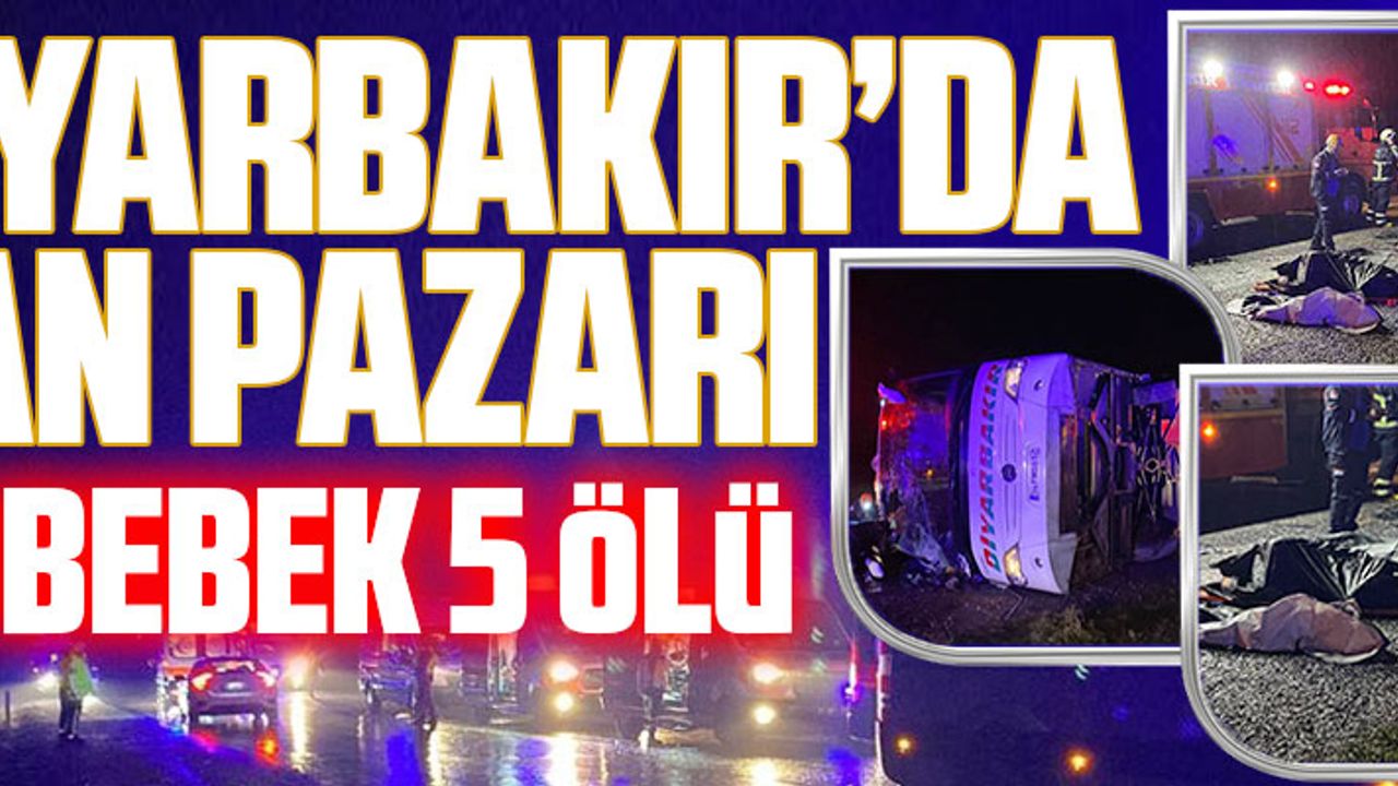 DİYARBAKIR’DA YOLCU OTOBÜSÜ DEVRİLDİ - Taka Gazete - Trabzon Haber - Karadeniz Haber
