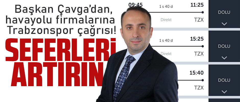 SEFERLERİ ARTIRIN - Taka Gazete - Trabzon Haber - Karadeniz Haber