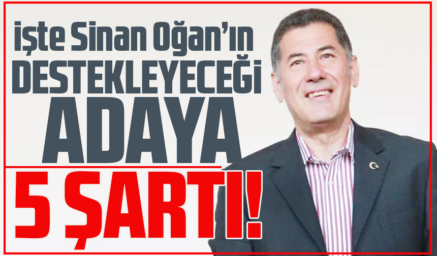 Seçimin kilit ismi Sinan Oğan'ın olmazsa olmaz 5 şartı - Taka Gazete ...